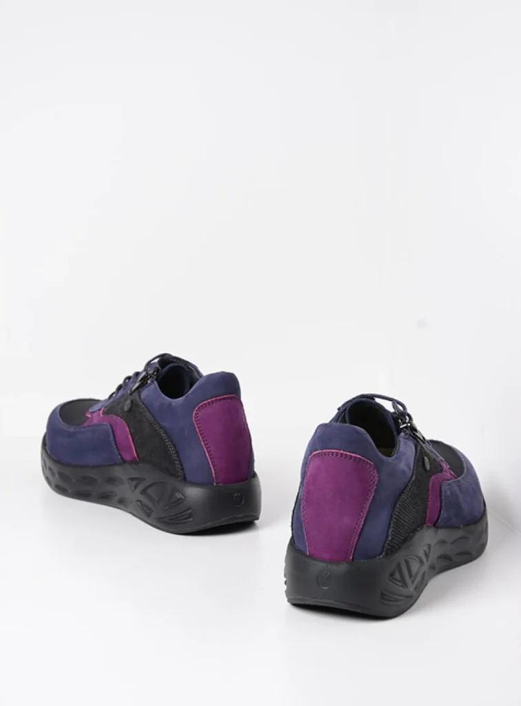 Buy your Wolky Vitality S2F purple combi leather shoes online - Wolky