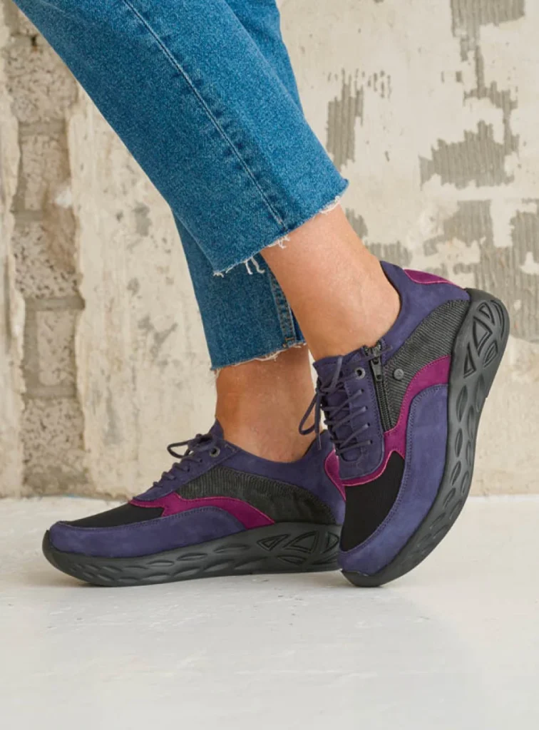 Buy your Wolky Vitality S2F purple combi leather shoes online - Wolky